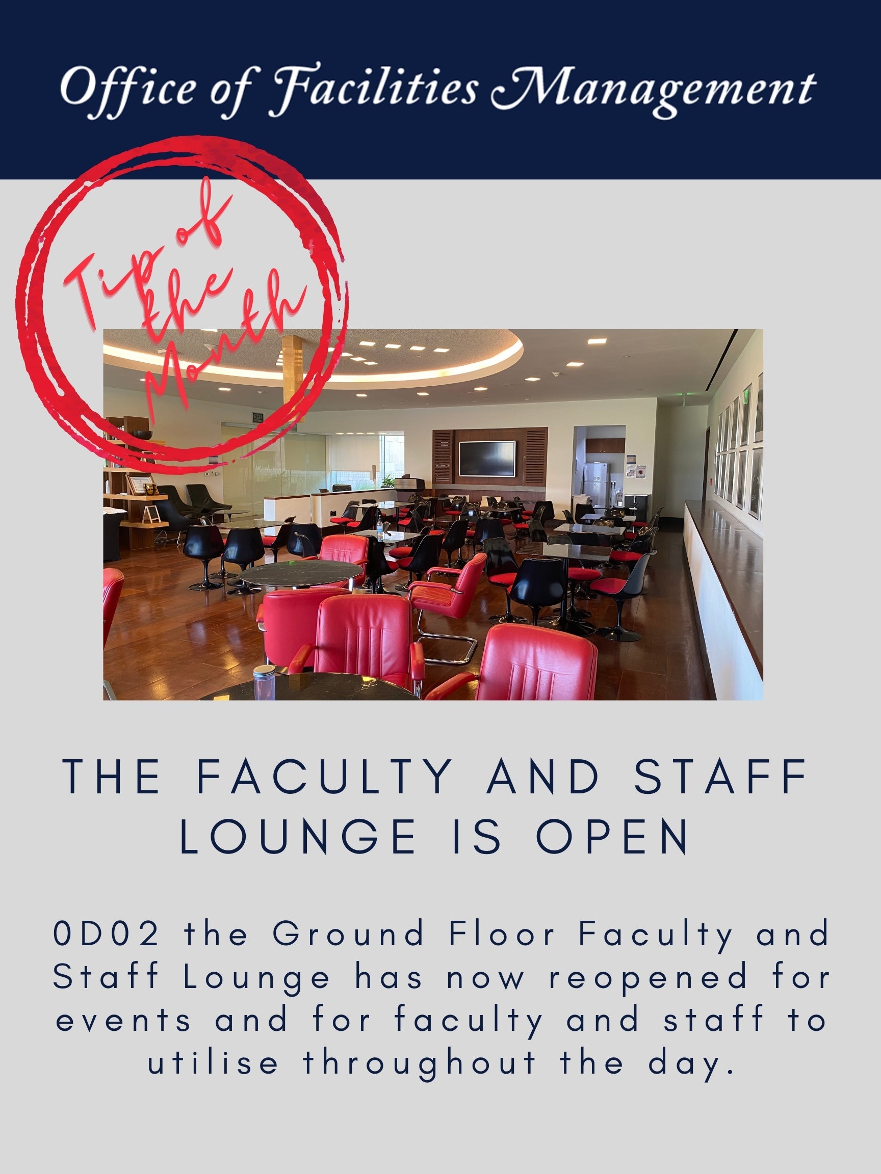 Office of Facilities Management Weekly Updates - Office of Facilities ...